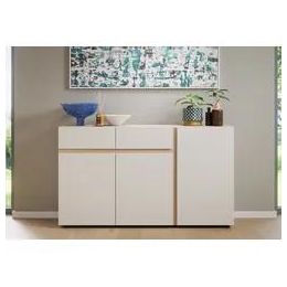 Sideboard Home Affaire "TAVERA", lindberg eiche, cashmir, B:148,9cm H:86cm T:39,6cm, Holzwerkstoff, Sideboards, Sideboard, Sideboard Breite 149 cm, modern, grifflos, viel Stauraum