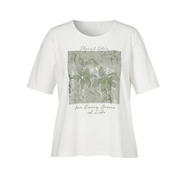 Via Appia Due - Rundhals-Shirt, weiss, Gr. 52 / XXL - Baumwolle