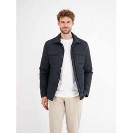 Hemdjacke Lerros "Overshirt-Jacke, leicht gef&uuml;ttert", Herren, Gr. S, blau (blau night), 100% Polyamid, Jacken Hemdjacke