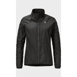Sch&ouml;ffel Outdoorjacke SCH&Ouml;FFEL "Jacket Style Cannobio WMS", Damen, Gr. 44, schwarz (9990, schwarz), Oberstoff: 100% Nylon; (Coating: Polyurethan), regular fit, hoch geschlossener Ausschnitt, Jacken Outdoorjacke