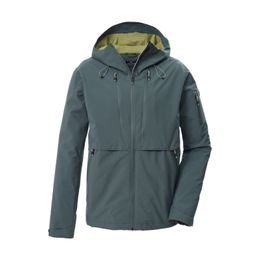 Funktionsjacke Killtec "KOS 7 MN JCKT", Herren, Gr. XL, dunkelgr&uuml;n, Obermaterial: 100% Polyester;Futter: 100% Polyester, Jacken Funktionsjacke, Leichte, wasserdichte Herrenjacke mit regulierbarer Kapuze