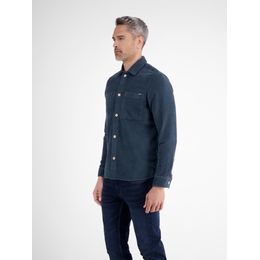 Langarmhemd Lerros "Modisches Cord-Overshirt", Herren, Gr. XXL, Normal- und Kurzgr&ouml;&szlig;en, classic navy, 100% Baumwolle, Hemden Langarmhemd