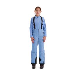 Skihose Killtec "Girls Skihose 242", M&auml;dchen, Gr. 176, Normalgr&ouml;&szlig;en, blau (jeans), Obermaterial: 100% Polyester;Futter: 100% Polyester;F&uuml;llung: 100% Polyester, Hosen Skihose, Wasserdicht, atmungsaktiv, abnehmbare Tr&auml;ger, rutschfester Schneefang