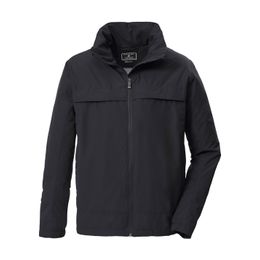 Funktionsjacke Killtec "KOS 6 MN JCKT", Herren, Gr. S, schwarz, Obermaterial: 100% Polyester;Futter: 100% Polyester, Jacken Funktionsjacke, Leichte, wasserdichte Herrenjacke mit verstellbarer Kapuze