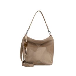 Beuteltasche Tamaris "Beutel TAS Karen", Damen, Gr. B/H/T: 31cm x 29cm x 13cm 0, beige (sand 420), Polyurethan, Taschen Beuteltasche