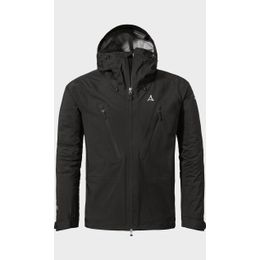 Sch&ouml;ffel Outdoorjacke SCH&Ouml;FFEL "Jacket Style Blaueis MNS", Herren, Gr. 54, schwarz (9990, schwarz), Oberstoff: Aussenseite: 100% Nylon, Innenseite: 100% Polyester; (Membran: Polyurethan), regular fit, hoch geschlossener Ausschnitt, Jacken Outdoorjacke