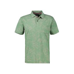Poloshirt Lerros "Poloshirt mit Stretchanteil in &Uuml;bergr&ouml;&szlig;en", Herren, Gr. 3XL, gr&uuml;n (sage gr&uuml;n), 95% Baumwolle, 5% Elasthan, Rundhals, Shirts Poloshirt