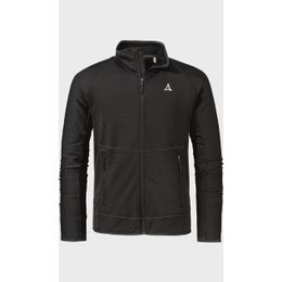 Sch&ouml;ffel Fleecejacke SCH&Ouml;FFEL "Fleece Jk Style Cascata MNS", Herren, Gr. 48, schwarz (9990, schwarz), Oberstoff: 94% Polyester, 6% Elasthan, regular fit, hoch geschlossener Ausschnitt, Jacken Fleecejacke