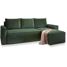 MASSENO Ecksofa mit Schlaffunktion Potaro gr&uuml;n Ma&szlig;e (cm): B: 230 H: 85 Sofas > Sofas nach Material > Stoffsofas &raquo; Sofa DE