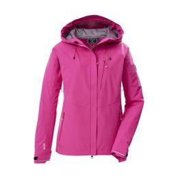 Funktionsjacke Killtec "KOS 67 WMN JCKT", Damen, Gr. 38, rubinrosa, Oberseite: 100% Polyester;R&uuml;ckseite: 100% Polyester, Jacken Funktionsjacke, Wasser- und winddichte, atmungsaktive 3-Lagen Jacke