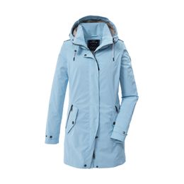 G.I.G.A. by Killtec Parka "GS 94 WMN PRK", Damen, Gr. 38, blau, Obermaterial: 100% Polyester;Futter: 100% Polyester, G.I.G.A. DX BY KILLTEC, Jacken Parka, Funktionsparka mit verstellbarer Kapuze und Autolock-Rei&szlig;verschluss