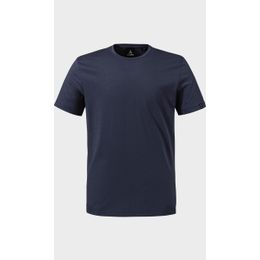 Sch&ouml;ffel Funktionsshirt SCH&Ouml;FFEL "T Shirt Style Collada MNS", Herren, Gr. 56, blau (8820, blau), Oberstoff: 60% Baumwolle, 40% Polyester, Rundhals, Shirts Funktionsshirt