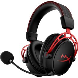 HYPERX Gaming-Headset "Cloud Alpha Wireless", rot (rot, schwarz), B:16,31cm H:9,23cm T:20,25cm, Kopfh&ouml;rer, Gaming-Headset