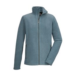 G.I.G.A. by Killtec Fleecejacke "GS 5 MN KNTFLC JCKT", Herren, Gr. M, graublau, Obermaterial: 100% Polyester, G.I.G.A. DX BY KILLTEC, Jacken Fleecejacke, Strickfleecejacke, Melange-Optik, Rei&szlig;verschlusstaschen, Kinnschutz