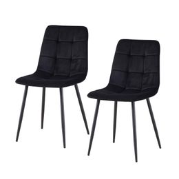HTI-Living Stuhl Mesa Velvet Schwarz