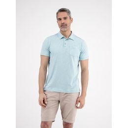 Poloshirt Lerros "Poloshirt, sportiv-gestreift", Herren, Gr. S, blau (coastal blau), 100% Baumwolle, ohne Ausschnitt, Shirts Poloshirt