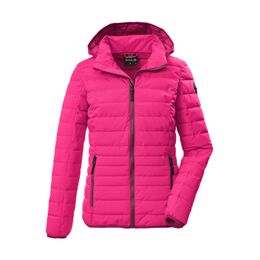 G.I.G.A. by Killtec Steppjacke "GS 110 WMN QLTD JCKT", Damen, Gr. 40, pink, Obermaterial: 100% Polyester;Futter: 100% Polyester;F&uuml;llung: 100% Polyester, G.I.G.A. DX BY KILLTEC, Jacken Steppjacke, Wasserabweisend, winddicht, atmungsaktiv, abnehmbare Kapuze