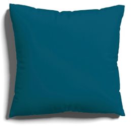 Kissenbezug Schlafgut "EASY JERSEY Kissenh&uuml;lle 100% Baumwolle, weicher Edel-Jersey, b&uuml;gelfrei", blau (petrol deep), B:80cm L:80cm, Jersey, Obermaterial: 100% Baumwolle, Kissenbez&uuml;ge, Kissenbezug, mit farblich angepasstem Rei&szlig;verschluss, pflegeleicht, formstabil