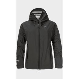 Sch&ouml;ffel Outdoorjacke SCH&Ouml;FFEL "Jacket Style Blaueis WMS", Damen, Gr. 40, schwarz (9990, schwarz), Oberstoff: Aussenseite: 100% Nylon, Innenseite: 100% Polyester; (Membran: Polyurethan), regular fit, hoch geschlossener Ausschnitt, Jacken Outdoorjacke