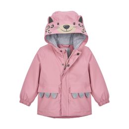 Funktionsjacke "FIOS 10 MNS JCKT", Kinder, Gr. 110/116, pink, Obermaterial: 100% Polyester;Futter: 100% Polyester;Futter 2:, FIRST INSTINCT BY Killtec, Jacken Funktionsjacke, Wind- und wasserdichte Kinderjacke im Leo-Design mit Kinnschutz