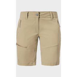 Sch&ouml;ffel Shorts SCH&Ouml;FFEL "Shorts Toblach2", Damen, Gr. 44, Normalgr&ouml;&szlig;en, beige (4705, beige), Oberstoff: 89% Nylon, 11% Elasthan, Hosen Shorts