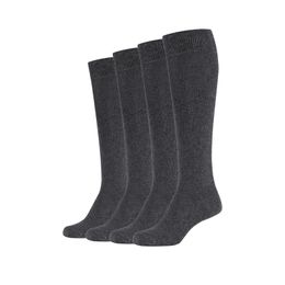 Kniestr&uuml;mpfe s.Oliver "originals", Herren, Gr. 35-38, schwarz (anthrazit melange), Baumwollmischung, meliert, Socken Kniestr&uuml;mpfe, mit elastischem Bund