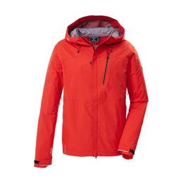 Funktionsjacke Killtec "KOS 27 MN JCKT", Herren, Gr. S, rot, Oberseite: 100% Polyester;R&uuml;ckseite: 100% Polyester, Jacken Funktionsjacke, Leichte, wasserdichte, atmungsaktive 3-Lagen Funktionsjacke