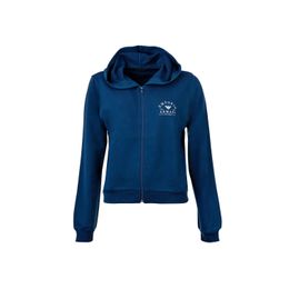 Sweatshirt Emporio Armani "Sweatjacke ICONIC LIGHT TERRY 1er Pack", Damen, Gr. XL, blau, Obermaterial: 60% Baumwolle CO. 40% Polyester PES., Sweatshirts Sweatshirt