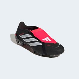 Fu&szlig;ballschuh adidas Performance "PREDATOR LEAGUE MIT UMSCHLAGBARER ZUNGE F&Uuml;R FESTE B&Ouml;DEN", Gr. 42,5, core schwarz, ftwr wei&szlig;, lucid rot, Synthetik, Textil, Schuhe Fu&szlig;ballschuh, Au&szlig;ensohle f&uuml;r Rasen und feste B&ouml;den