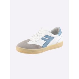 Sneaker Andrea Conti, Damen, Gr. 39, wei&szlig;, bleu, Glattleder, Leder, Rindsleder, Schuhe Sneaker