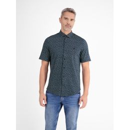 Kurzarmhemd Lerros "Jerseyhemd f&uuml;r Herren, sommerlich gemustert", Herren, Gr. XXL, Normalgr&ouml;&szlig;en, blau (classic navy), 100% Baumwolle, Hemden Kurzarmhemd