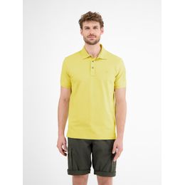 Poloshirt Lerros "Piqu&eacute;-Poloshirt f&uuml;r Herren", Herren, Gr. XXL, gelb (faded gelb), 95% Baumwolle, 5% Elasthan, ohne Ausschnitt, Shirts Poloshirt