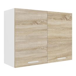 H&auml;ngeschrank Vcm "K&uuml;chenschrank B. 80 cm H&auml;ngeschrank K&uuml;che Esilo", braun (wei&szlig;, sonoma, eiche), B:80cm T:31cm, Obermaterial: 100% Holz Wood., Schr&auml;nke, H&auml;ngeschrank