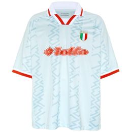 Fu&szlig;balltrikot Lotto, Herren, Gr. XL (56/58), ballad blau, 100% Polyester, mehrfarbig, V-Ausschnitt, Rippstrickb&uuml;ndchen, Trikots Fu&szlig;balltrikot, - im Retrodesign (Calcio '93)
