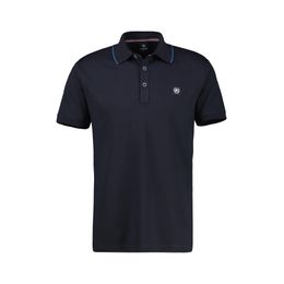 Poloshirt Lerros "Poloshirt in &Uuml;bergr&ouml;&szlig;en, bequem und sportiv", Herren, Gr. 6XL, blau (classic navy), 97% Baumwolle, 3% Elasthan, ohne Ausschnitt, Shirts Poloshirt