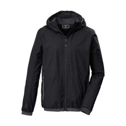 Funktionsjacke Killtec "KOS 26 MN JCKT", Herren, Gr. XL, schwarz, Obermaterial: 100% Polyester;Futter: 100% Polyester, Jacken Funktionsjacke, Leichte, wasserdichte, atmungsaktive Herrenjacke, verstaubar