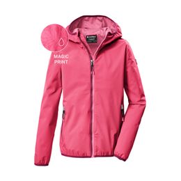 Funktionsjacke Killtec "KOS 156 GRLS JCKT", Kinder, Gr. 176, pink, Obermaterial: 100% Polyester;Futter: 100% Polyester, Jacken Funktionsjacke, Wind- und wasserdichte M&auml;dchenjacke mit Magic Print