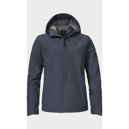 Sch&ouml;ffel Outdoorjacke SCH&Ouml;FFEL "Jacket Style Bohorok WMS", Damen, Gr. 40, blau (8820, blau), Oberstoff: 100% Polyester; (Membran: Thermoplastisches Polyurethan); Futter: 100% Polyester, regular fit, hoch geschlossener Ausschnitt, Jacken Outdoorjacke