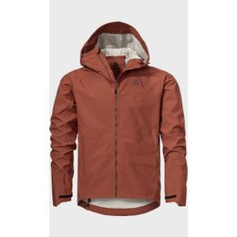 Sch&ouml;ffel Outdoorjacke SCH&Ouml;FFEL "2.5L Jacket Style Tajiva MEN", Herren, Gr. 50, 5590, rot, Oberstoff: 100% Polyester; (Membran: Thermoplastisches Polyurethan), regular fit, hoch geschlossener Ausschnitt, Jacken Outdoorjacke
