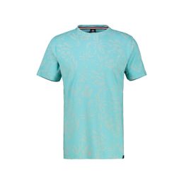 T-Shirt Lerros "&Uuml;bergr&ouml;&szlig;en T-Shirt mit hohem Tragekomfort durch Stretchanteil", Herren, Gr. 5XL, blau (coastal blau), 95% Baumwolle, 5% Elasthan, Rundhals, Shirts T-Shirt
