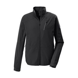 Funktionsjacke Killtec "KOS 25 MN JCKT", Herren, Gr. XL, schwarz, Obermaterial: 100% Polyester;Obermaterial 2: 40% Viskose, 55% Polyester, 5% Elasthan;Futter: 40% Viskose, 55% Polyester, 5% Elasthan;F&uuml;llung: 100% Polyester, Jacken Funktionsjacke, Leichte, wasserabweisende Herrenjacke mit Teflon EcoElite&trade;