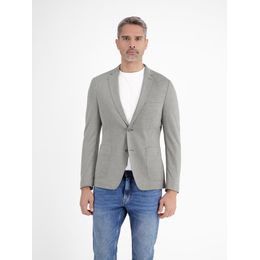 Jerseysakko Lerros "Jersey Blazer in KURZGROESSEN", Herren, Gr. 27, grau (mid grau melange), 59% Baumwolle, 41% Polyester, Sakkos Jerseysakko