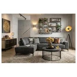 Ecksofa OTTO HOME "OLAND L-Form, B: 289 cm, Skandi-Design", grau (anthrazit), B:289cm H:85cm T:210cm, Struktur weich (100% Polyester);Luxus-Microfaser (100% Polyester);Webstoff (100% Polyester), Sofas, Ecksofa, Struktur, Flachgewebe, Luxus-Microfaser, Boucle
