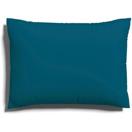 Kissenbezug Schlafgut "EASY JERSEY Kissenh&uuml;lle 100% Baumwolle, weicher Edel-Jersey, b&uuml;gelfrei", blau (petrol deep), B:40cm L:60cm, Jersey, Obermaterial: 100% Baumwolle, Kissenbez&uuml;ge, Kissenbezug, mit farblich angepasstem Rei&szlig;verschluss, pflegeleicht, formstabil