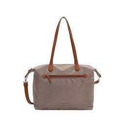 Emily & Noah Shopper EMILY & NOAH "Shopper E&N Jarina", Damen, Gr. B/H/T: 40cm x 29cm x 14cm 0, grau (taupe 900), Polyester, Taschen Shopper