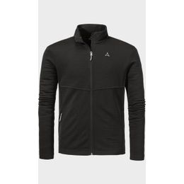 Sch&ouml;ffel Fleecejacke SCH&Ouml;FFEL "CIRC Fleece Jk Style Smue MNS", Herren, Gr. 52, schwarz (9990, schwarz), Oberstoff: 100% Polyester, regular fit, hoch geschlossener Ausschnitt, Jacken Fleecejacke
