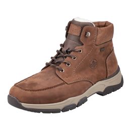 Winterboots Rieker, Herren, Gr. 43, braun (braun, used), Leder, Schuhe Winterboots, mit wasserabweisender TEX_Membrane, Topseller