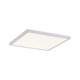 Paulmann LED Einbauleuchte "Areo IP44 eckig 120x120mm 6,5W 418lm 3000K Nickel matt dimmbar", wei&szlig;, 1, H: 1cm, 1 Stk., Leuchten, Einbaupanel
