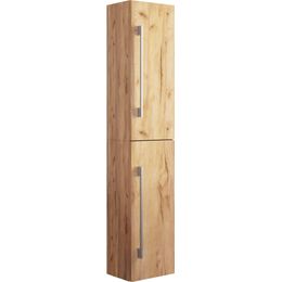 Hochschrank Vcm "Holz Badm&ouml;bel Bad Hochschrank Badschrank Badinos 2", braun (honig, eiche), B:33cm T:22cm, Obermaterial: 100% Holz Wood., Schr&auml;nke, Hochschrank