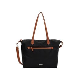 Emily & Noah Shopper EMILY & NOAH "Shopper E&N Jarina", Damen, Gr. B/H/T: 40cm x 29cm x 14cm 0, schwarz (schwarz 100), Polyester, Taschen Shopper